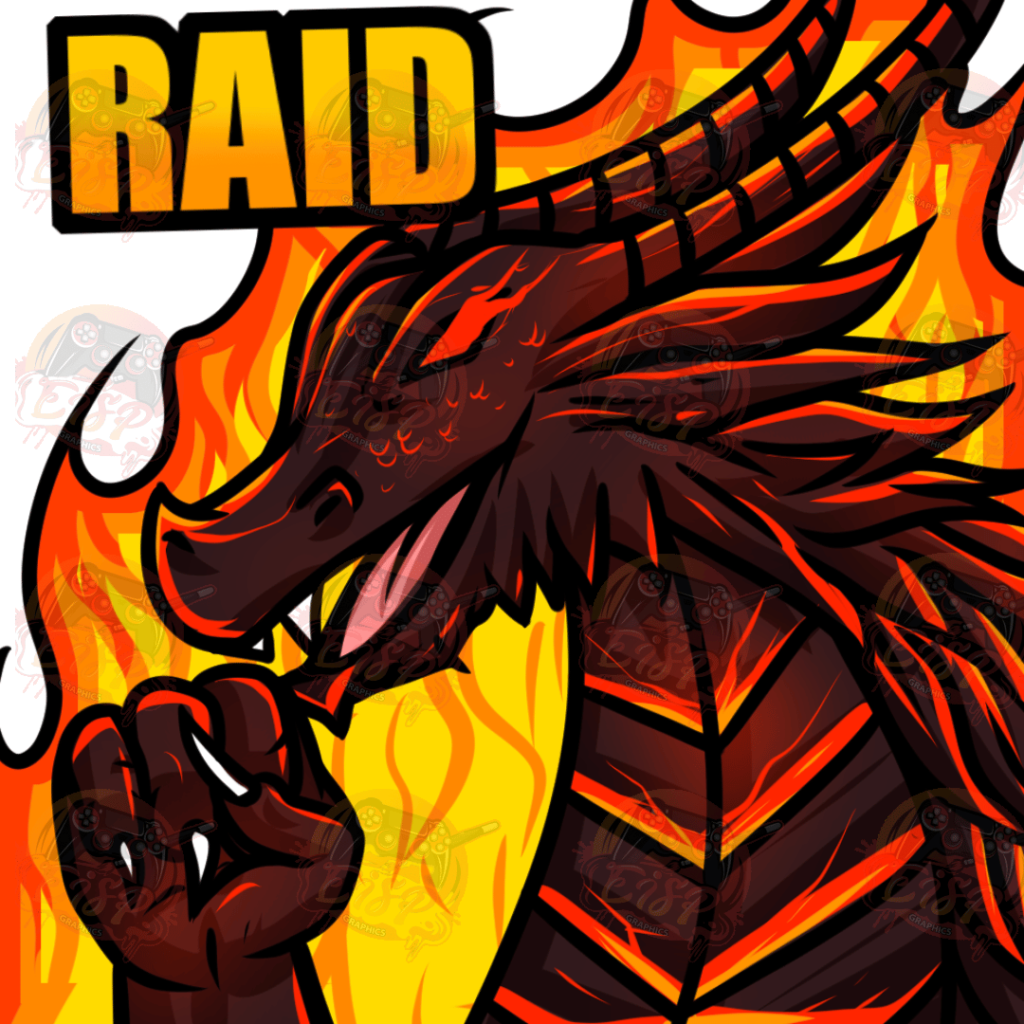 Raid Dragon – Twitch Emote – EISP GRAPHICS